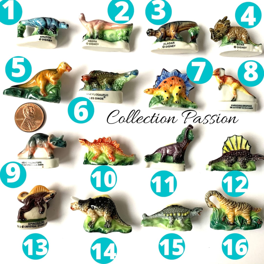 Choose DINOSAUR Feve Miniature Porcelain Mini Ceramic Figure Tiny ...