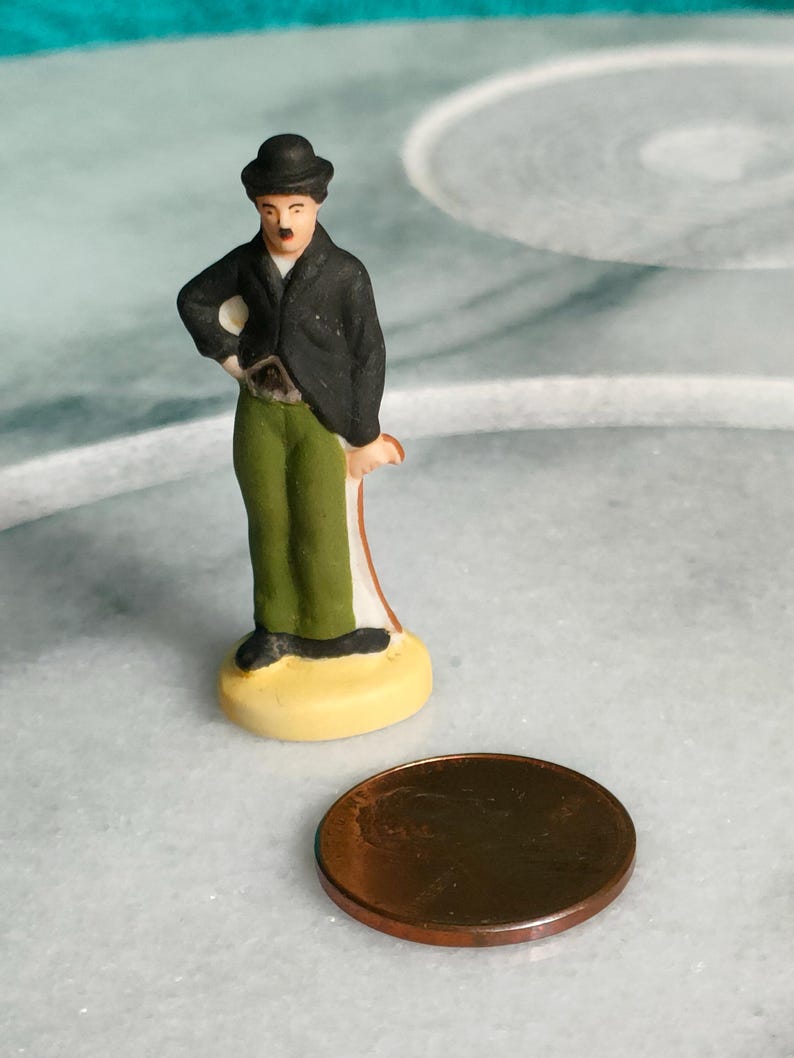 CHAPLIN, LAUREL HARDY Choose 1 Bean Miniature Porcelain Mini Figurines ...