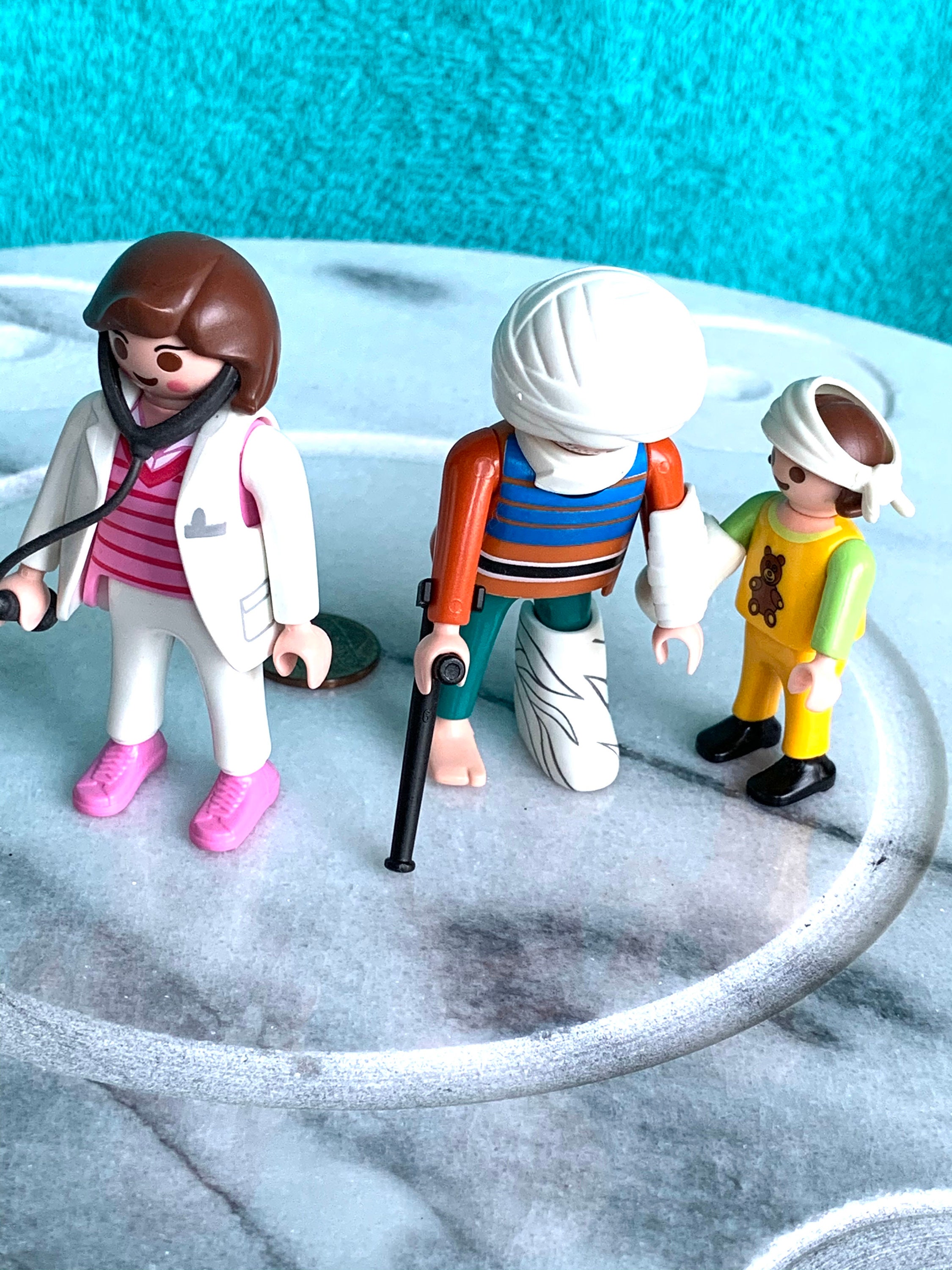 PLAYMOBIL HOSPITAL DOCTOR Gift Action Figure Toy, Medical Nurse With ...