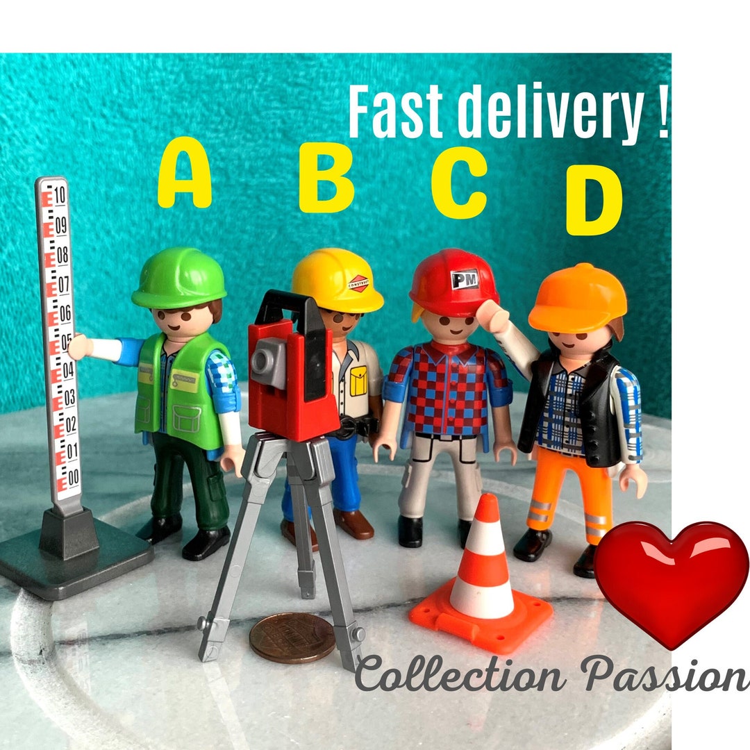 QUANTITY SURVEYOR Gift Playmobil Construction Figure, Topographer With ...