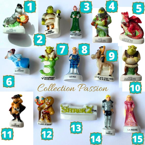 Choose SHREK FIONA DONKEY Miniature Porcelain Mini Figure Ceramic Tiny Porcelain Cupcake Topper Decoration Dreamwork Figure King Cake Etsy Canada