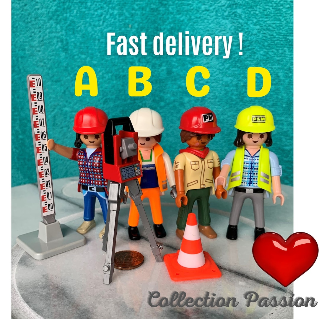 Female LAND SURVEYOR Gift Playmobil Construction Figure, Topographer ...