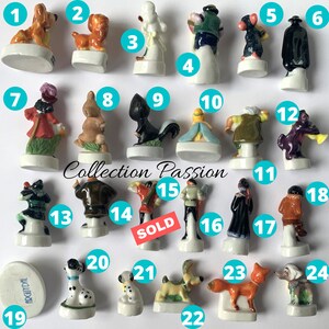 French FEVES DISNEY Miniature Figure, Mini Ceramic Figurines, King Cake ...