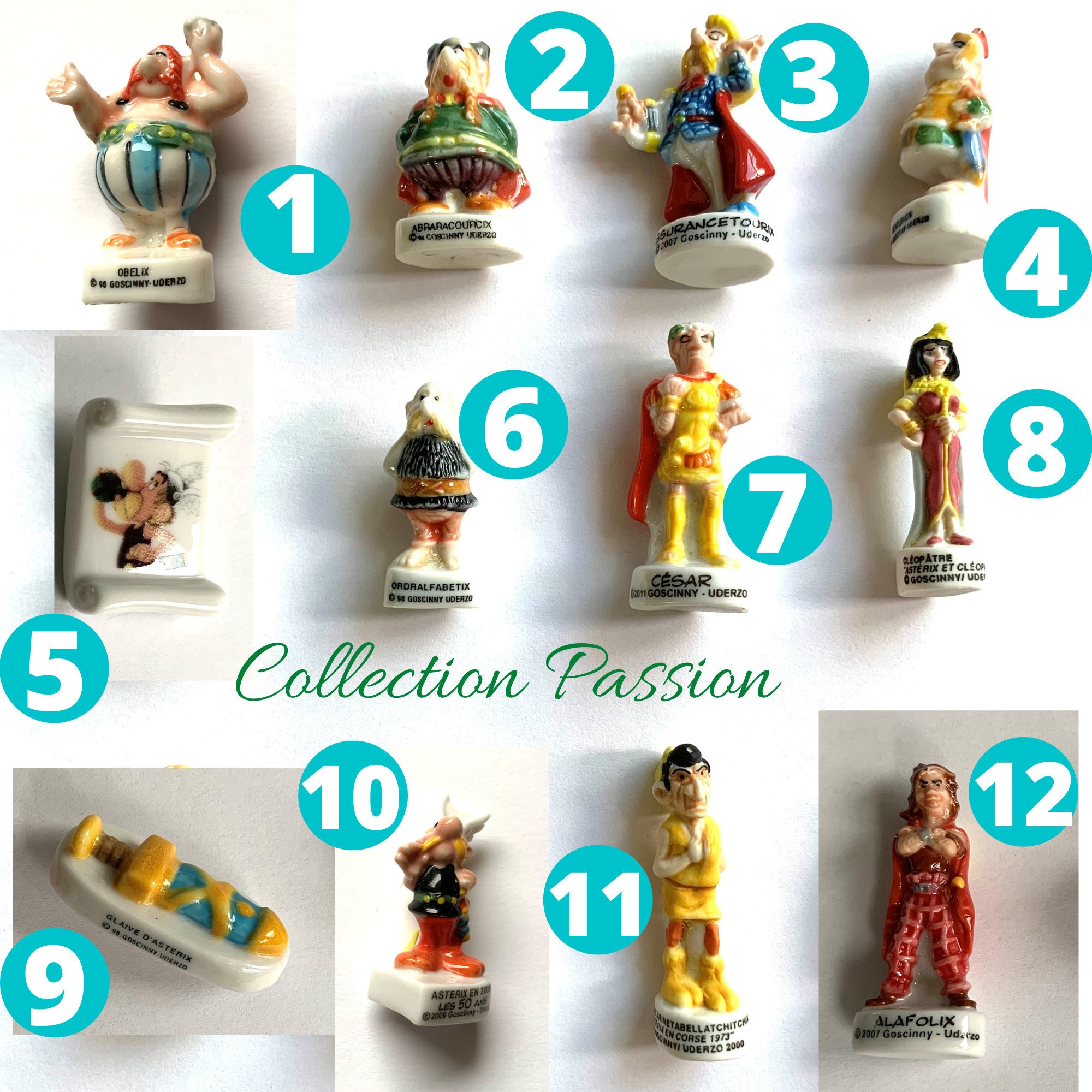 Feve of Your Choice ASTERIX OBELIX Miniature Shiny Porcelain Mini ...