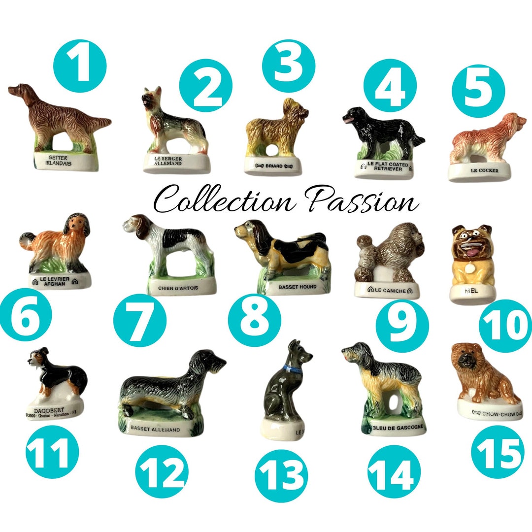 Feve of Your Choice DOG Cake Toppers Dogs Miniature Porcelain Mini ...