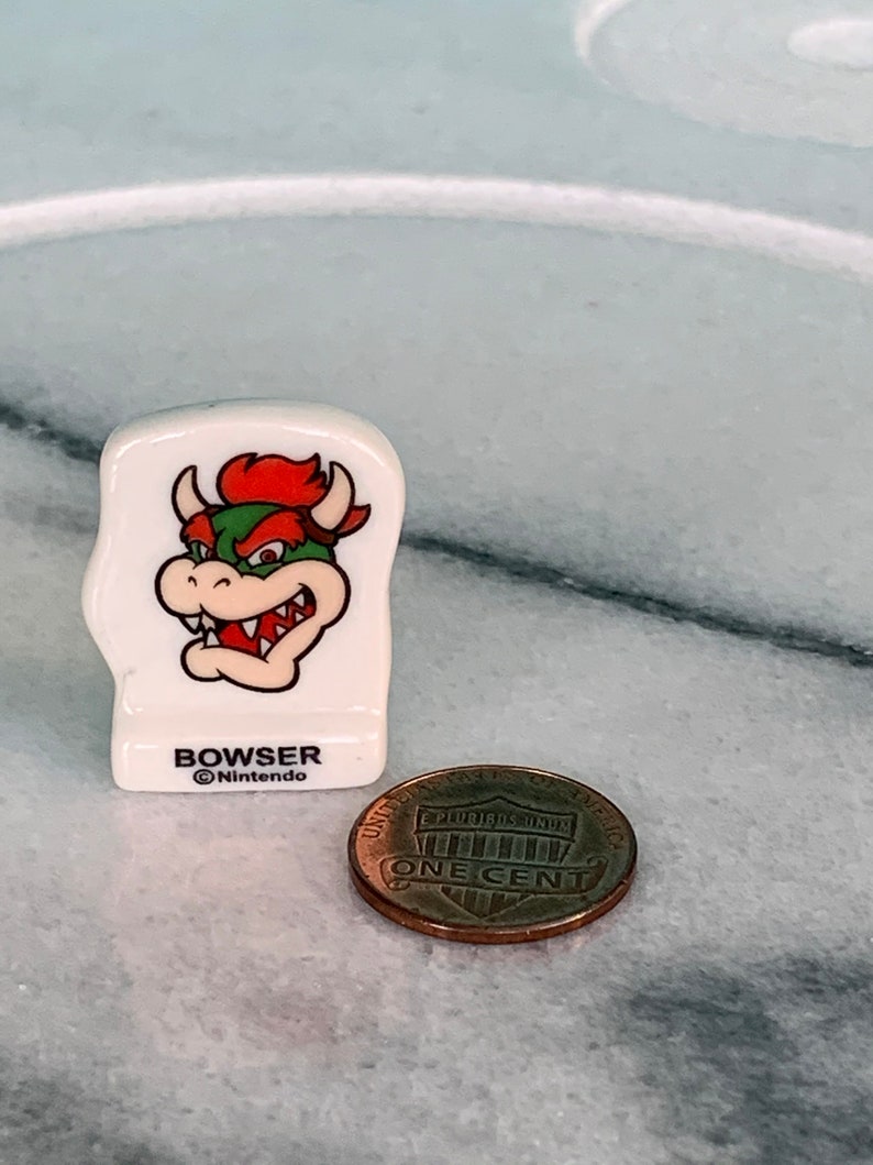 Miniature SUPER MARIO BROS Porcelain Figurine Bean of Your - Etsy