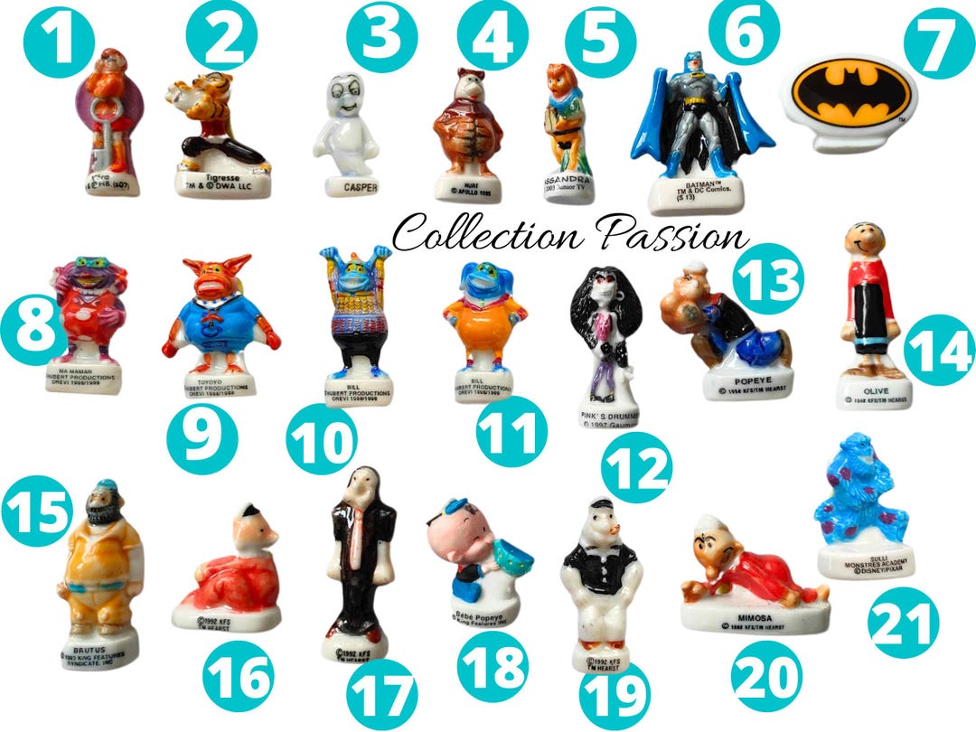 Popeye FEVE Monster Academy Sulli Cake Topper Ceramic Figurine, Mini ...