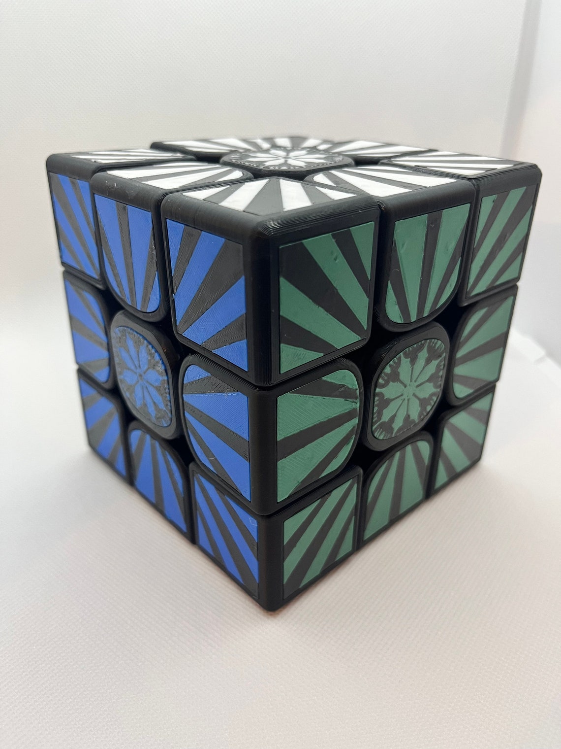 Handmade 3d-printed Oversized Rubik's Cube With Intricate Colored ...