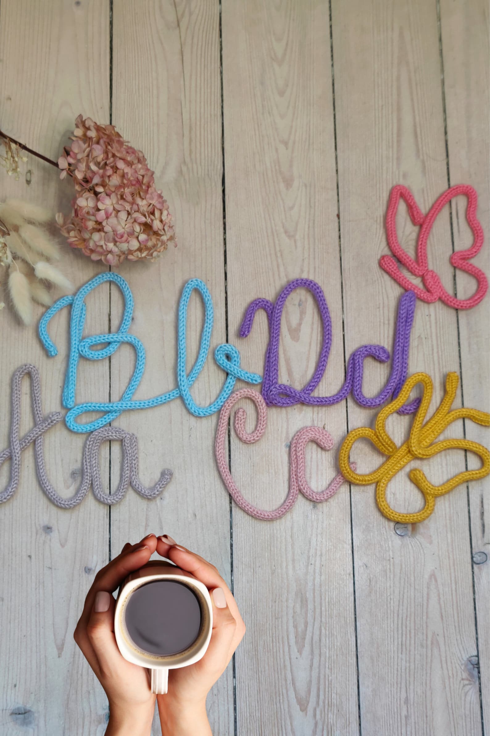 Printable Letter Templates for Knitted Wire, Uppercase and Lowercases ...