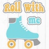 Retro Roller Skate SVG File, Groovy Roller Skate Bag Cut File, Roller ...