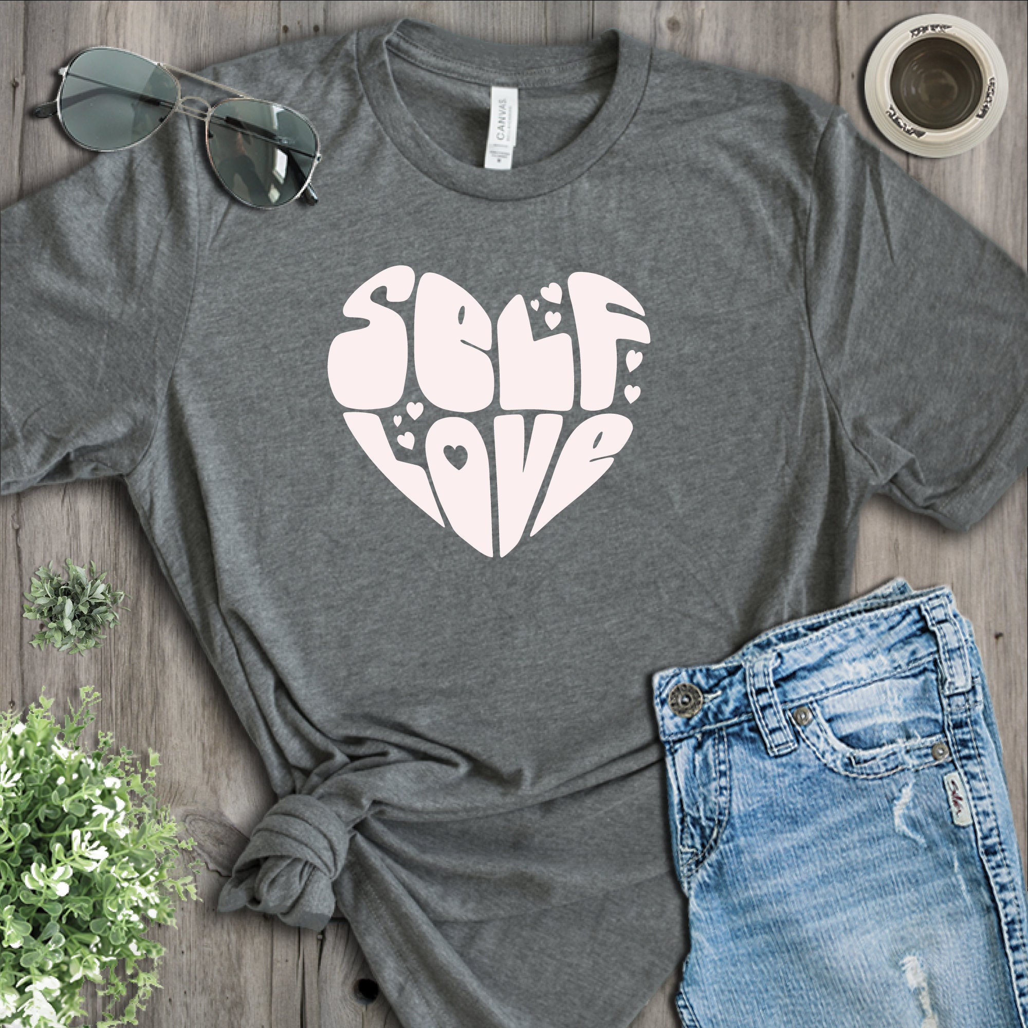 Self Love Heart SVG, Inspirational Svg, Positive Svg, Body Positive Svg ...