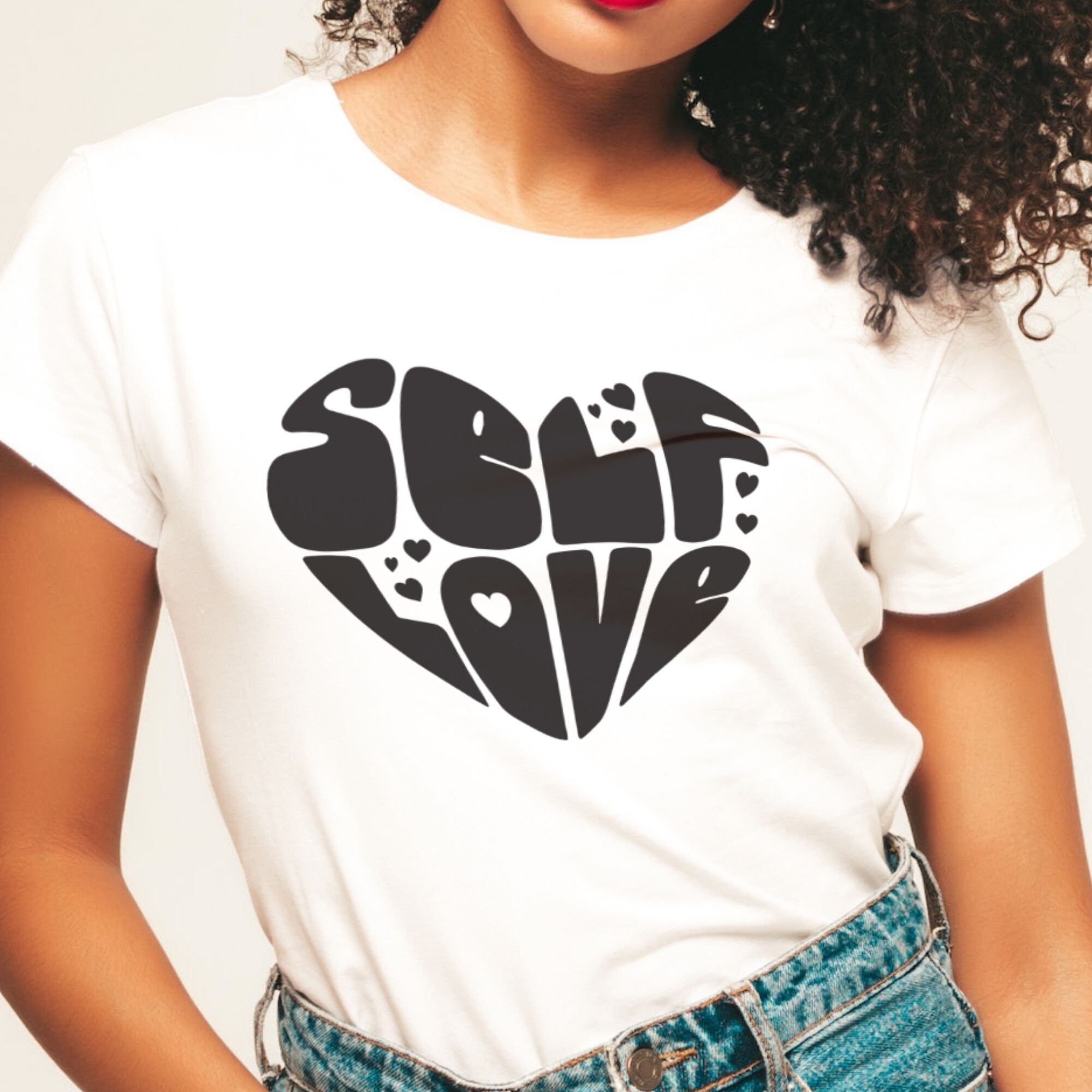 Self Love Heart SVG, Inspirational Svg, Positive Svg, Body Positive Svg ...