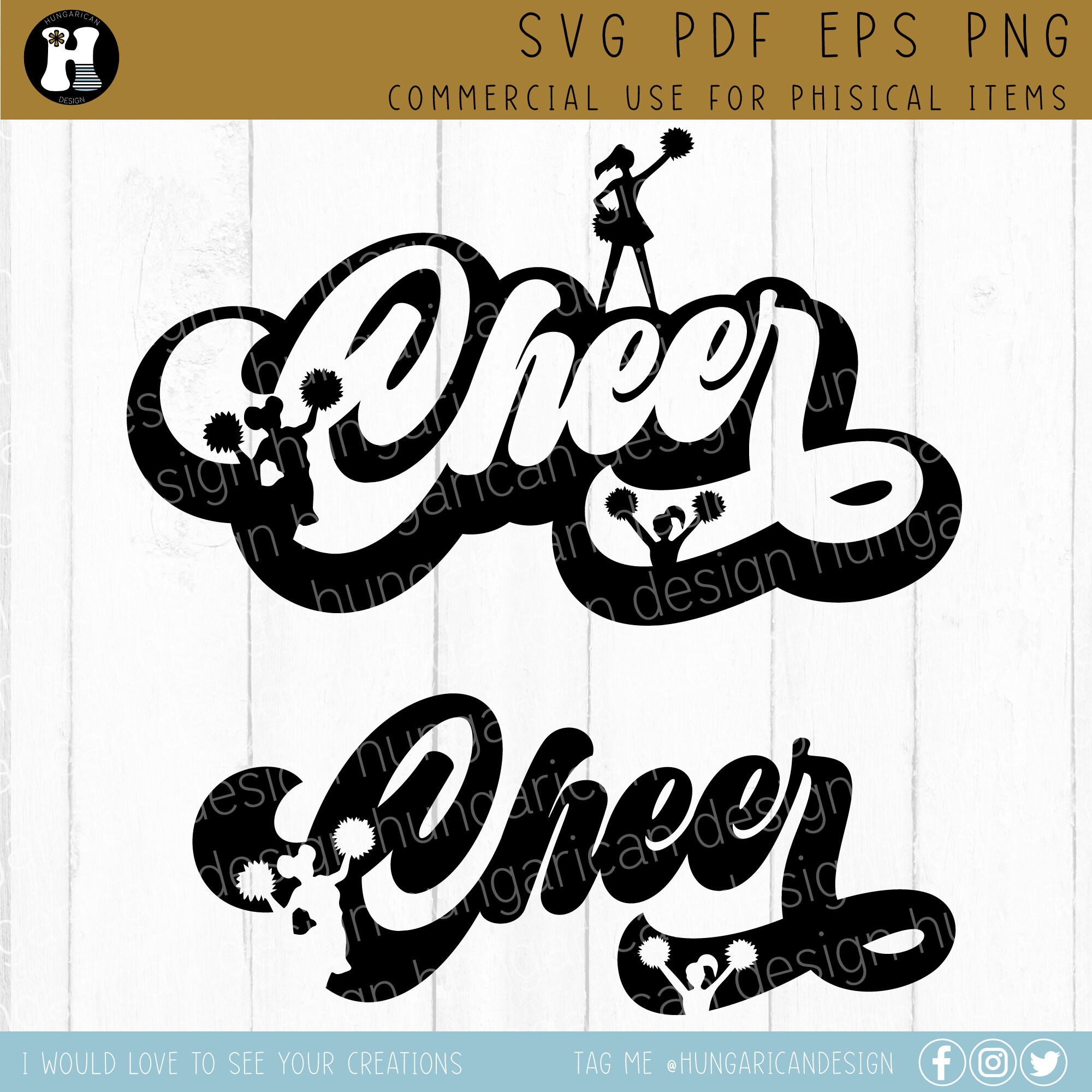 Retro Cheer SVG Layered Cut File, Cheerleading Svg, Cheerleader Svg ...