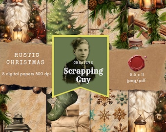 Christmas Digital Paper Vector Wallpaper Illustration - Etsy