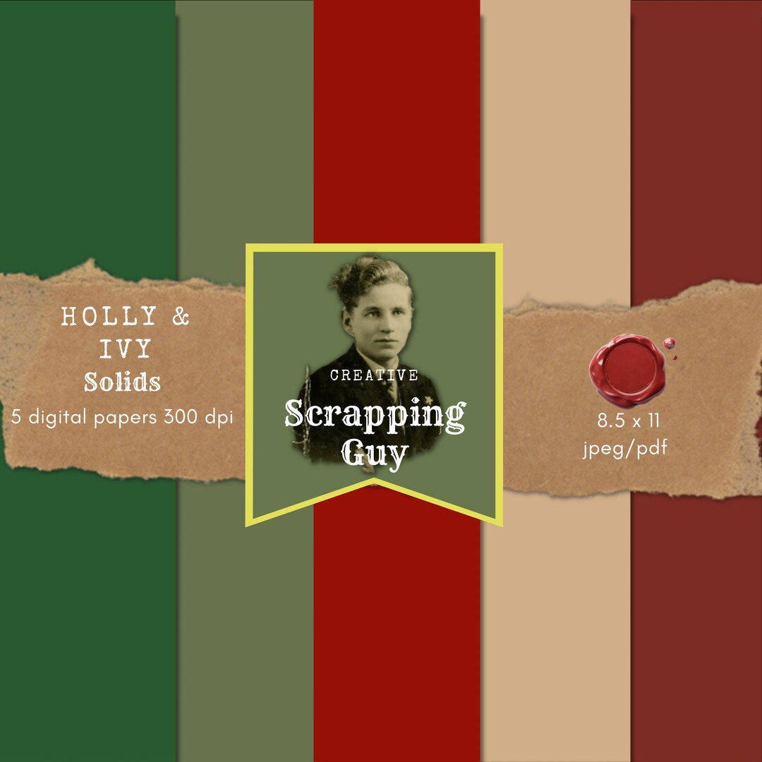 Holly & Ivy Solids - Etsy