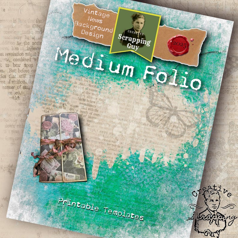Medium Folio Templates --vintage News - Etsy