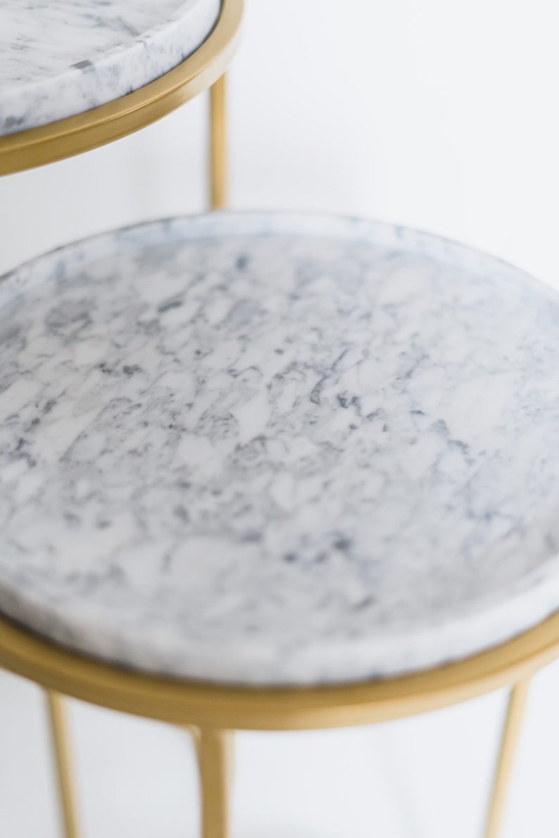 Coffee Table Carrara Marble Coffee Table in White Carrara Marble Made ...
