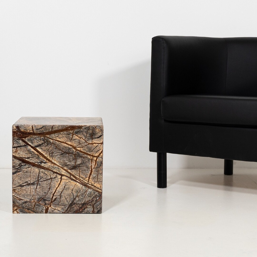 Coffee Table Marble - Marble Cube - Marble Coffee Table - Etsy