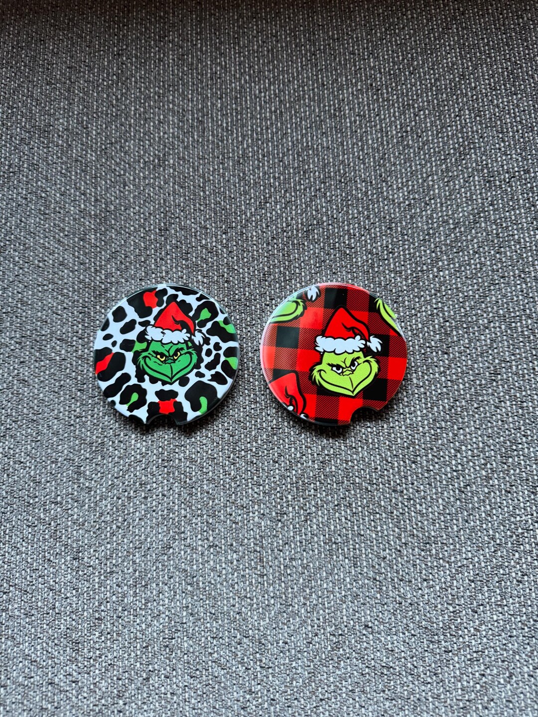 Grinch Car Coasters - Etsy