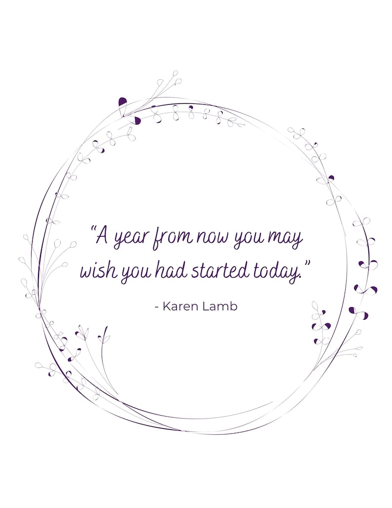 A Year From Now Quote Printable - Etsy