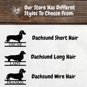 Cute Dachshund Gift | Personalized Dachshund Art, Custom Dog Metal Sign ...
