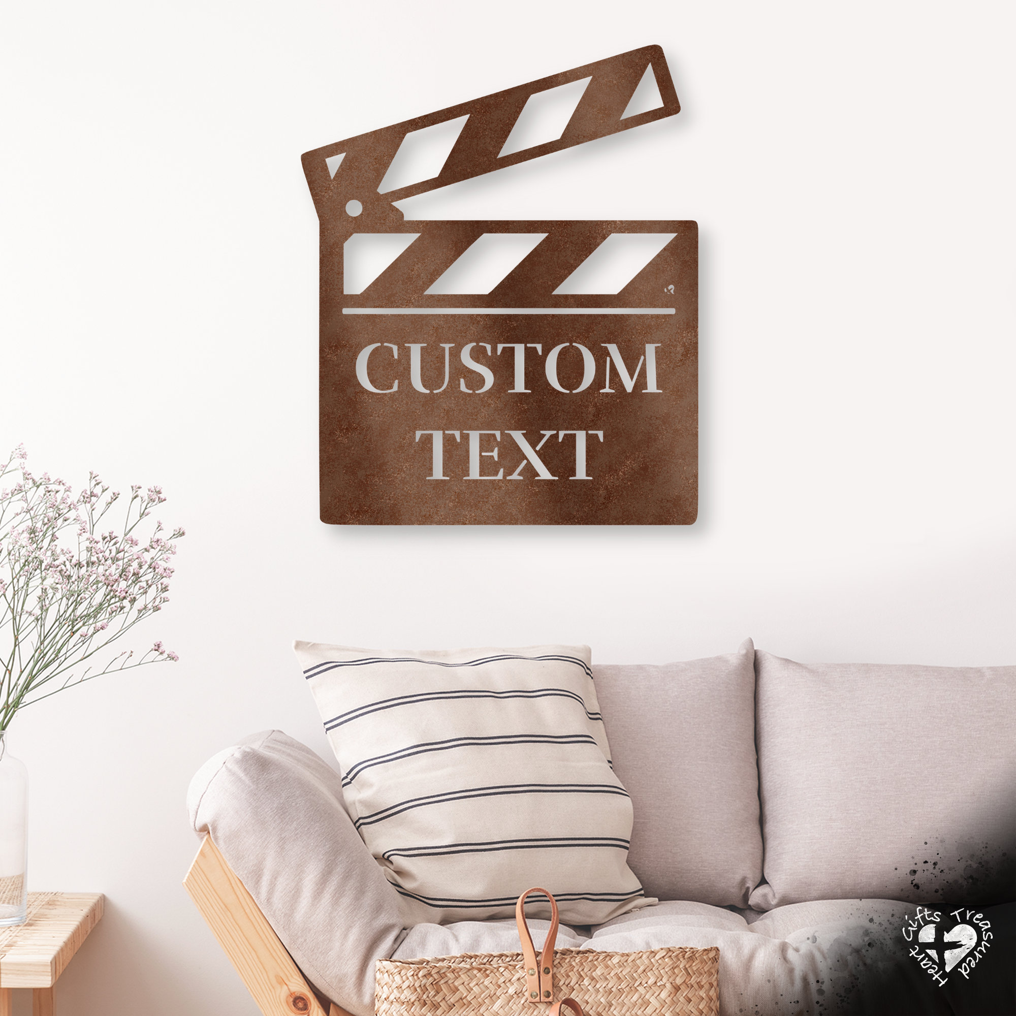 Movie Clapboard Sign Family Movie Night Plaque, Personalized Theater ...