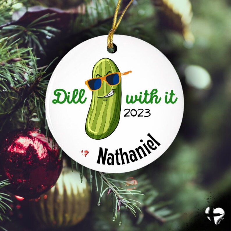 Cool Pickle Ornament Dill With It Meme Christmas Eve - Etsy