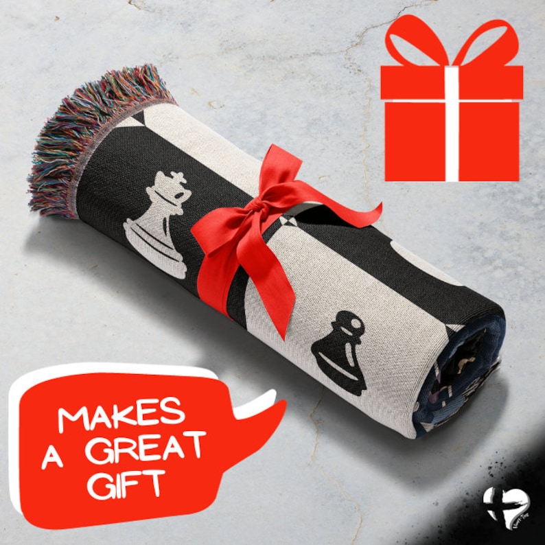 Giant Chess Pieces Blanket | Modern Chess Decor, Medieval Tapestry ...