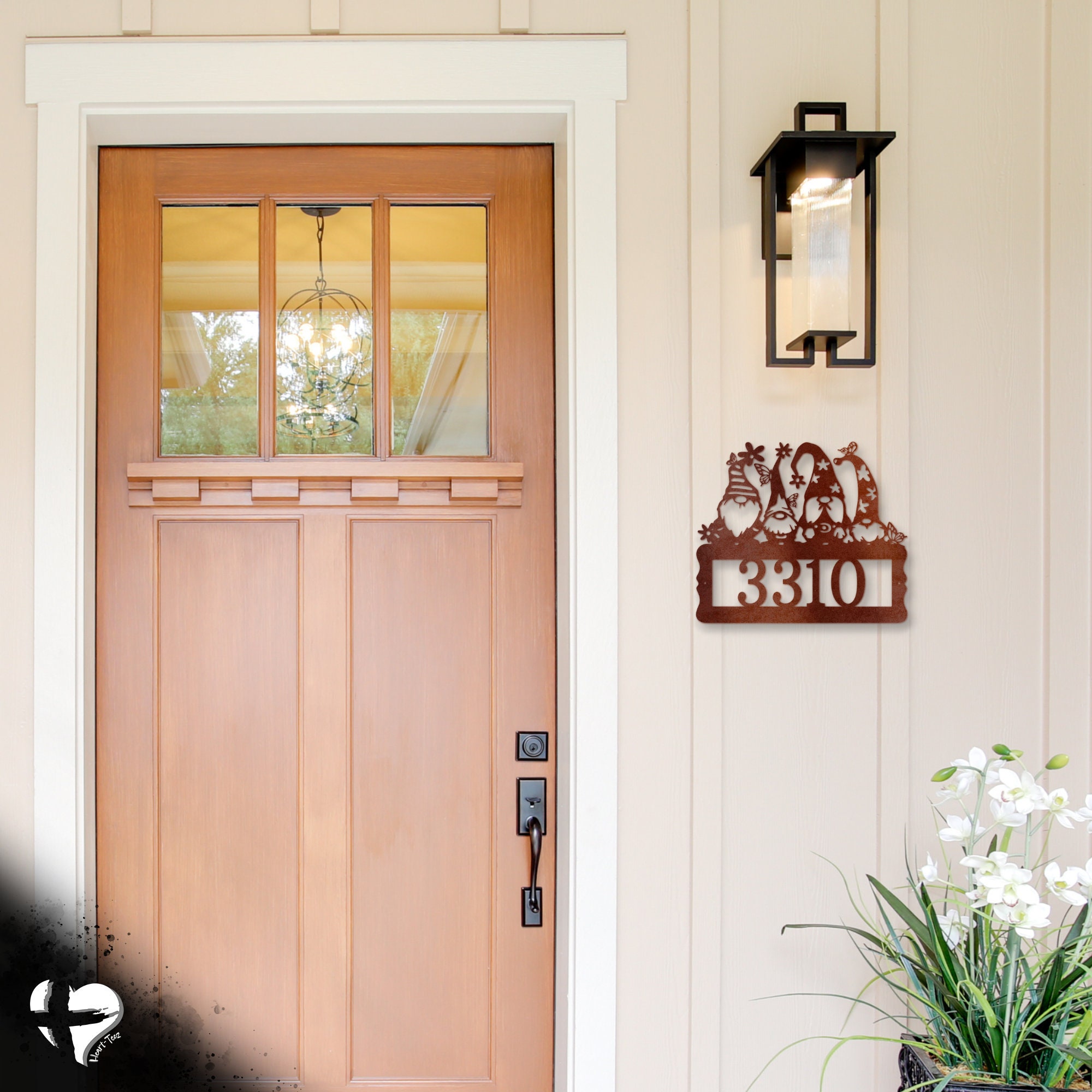 Gnome Address Sign, House Number Sign, Garden Gnome Gifts, Personalized ...