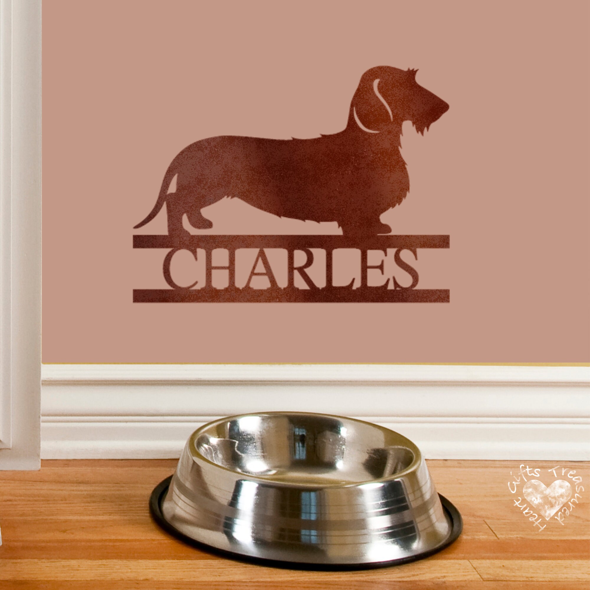 Dachshund Custom Dog Sign Personalized Dog Name, Dachshund Gifts ...