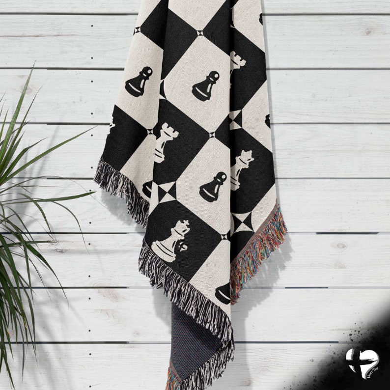Giant Chess Pieces Blanket | Modern Chess Decor, Medieval Tapestry ...
