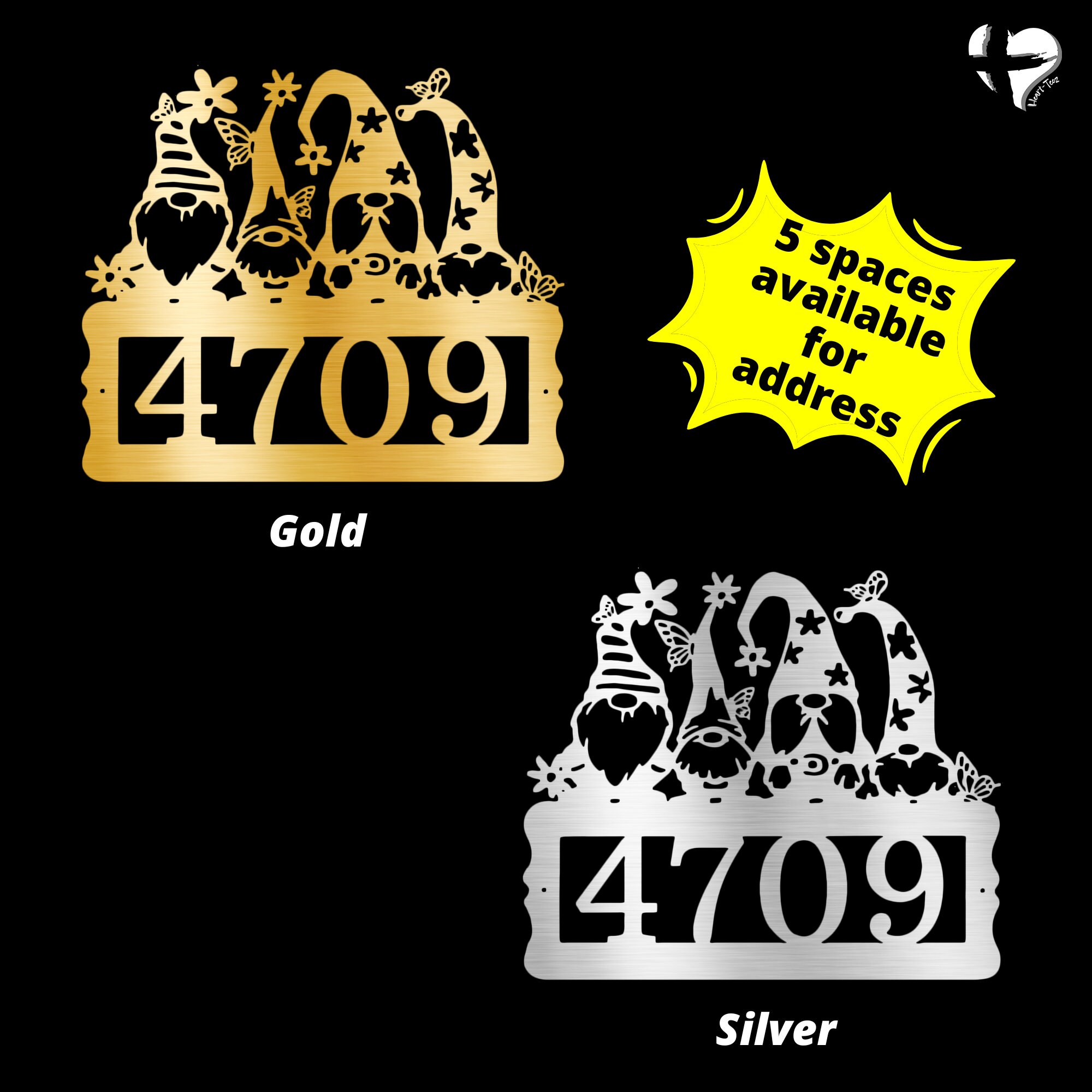 Gnome Address Sign, House Number Sign, Garden Gnome Gifts, Personalized ...