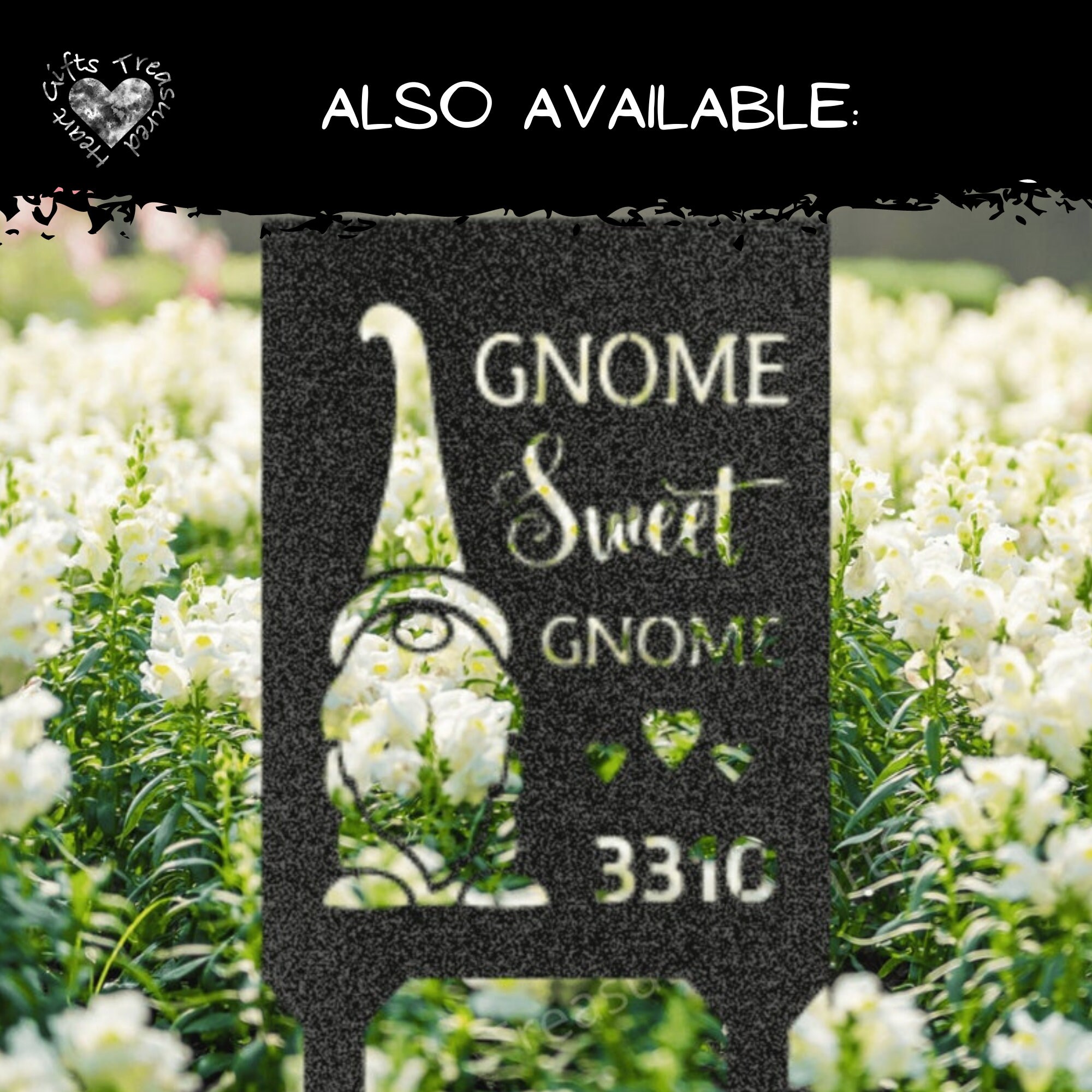 Gnome Address Sign, House Number Sign, Garden Gnome Gifts, Personalized ...