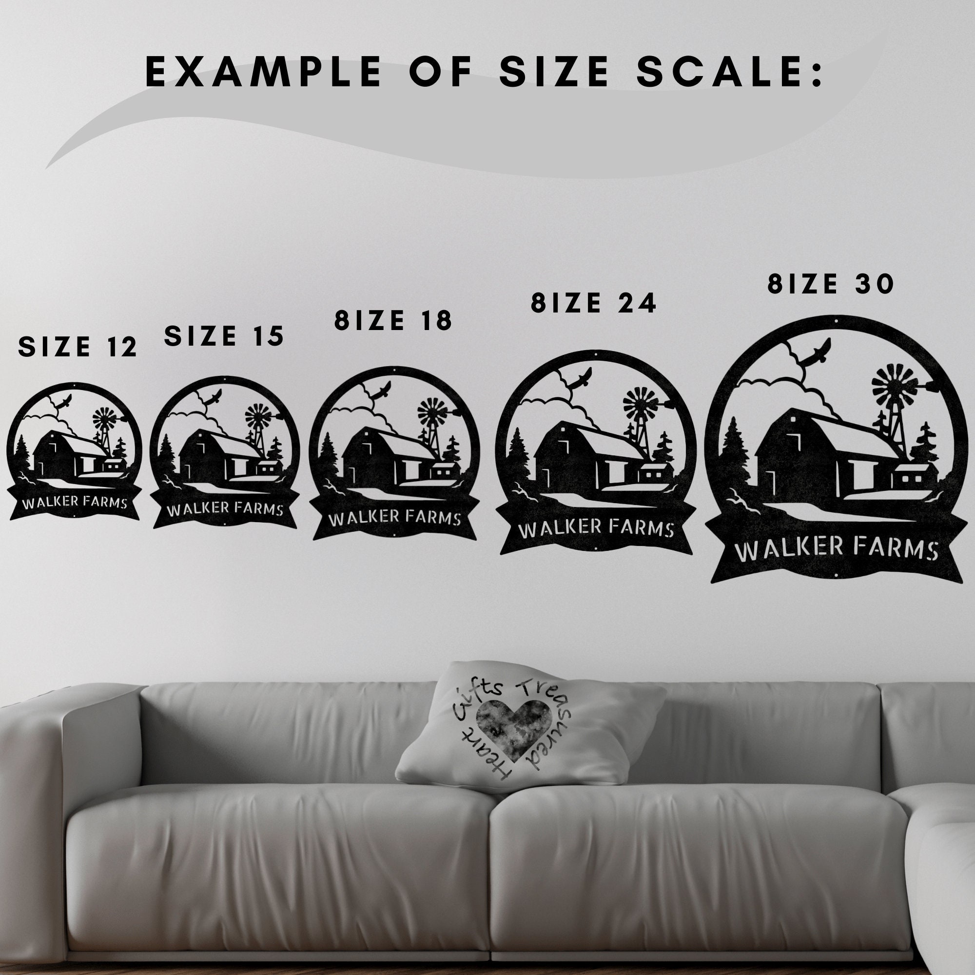 Windmill Last Name Sign Laser Cut Metal Sign Custom Wall - Etsy