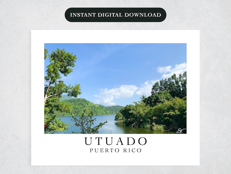 Utuado, Puerto Rico - Lake Poster, Wall Art, Print, Photo - Instant ...
