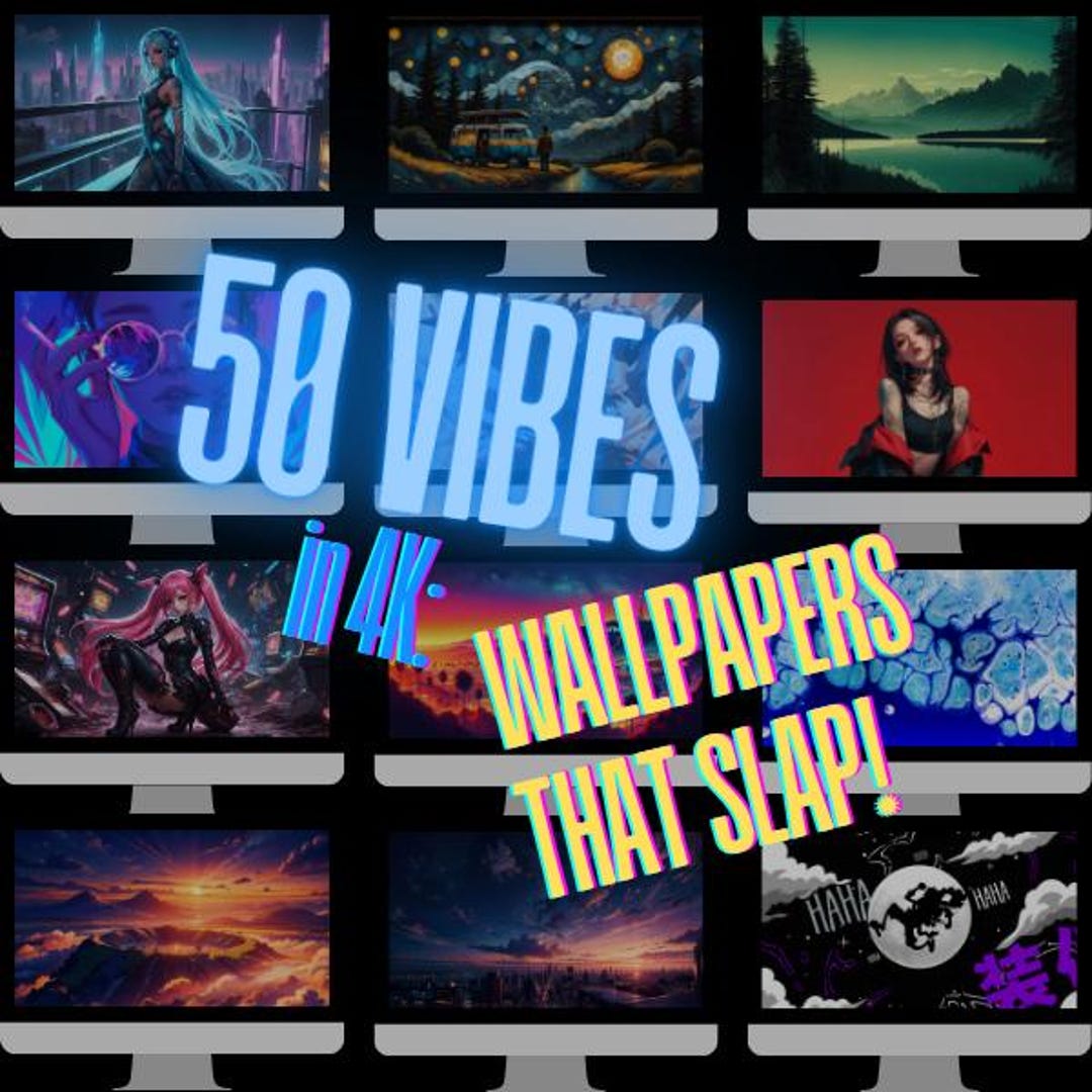 50 Vibes in 4K: Wallpapers That Slap - Etsy UK