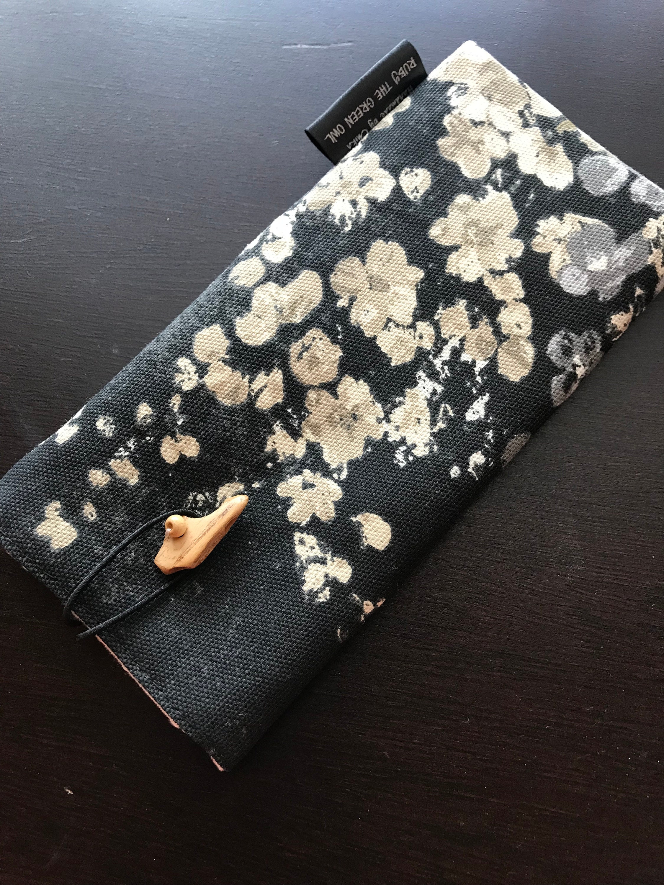 Eyeglass Case With a Cord and Button / Canvas Eyewear Case / Reading ...