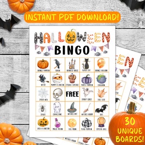 Halloween Bingo - Etsy