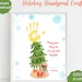 Christmas Handprint Art, Christmas Craft, Printable Christmas Keepsake ...