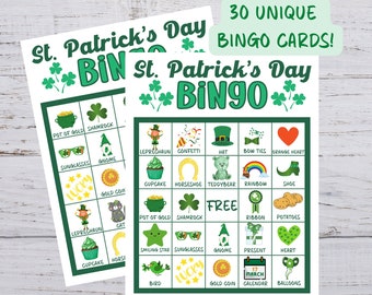 Lucky Leprechaun Bingo St. Patrick's Day Bingo Game. - Etsy