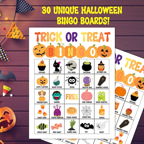 Halloween Bingo - Etsy