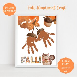 Fall Handprint Craft Bundle, Fall Crafts for Kids, Fall Handprint ...
