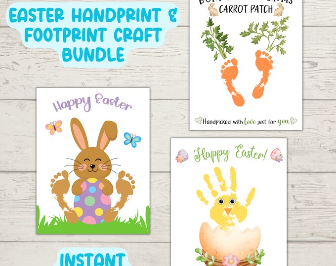 Easter Egg Handprint Art Project for Kids, Easter Handprint Keepsake ...