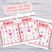 Printable Valentine's Day Bingo Valentine Bingo PDF - Etsy