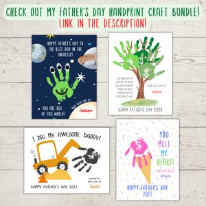 Handprint Craft for Dad Father's Day Craft for Kids - Etsy