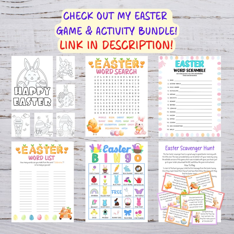 Easter Word Search, Printable Easter Word Search, Easter Word Search ...