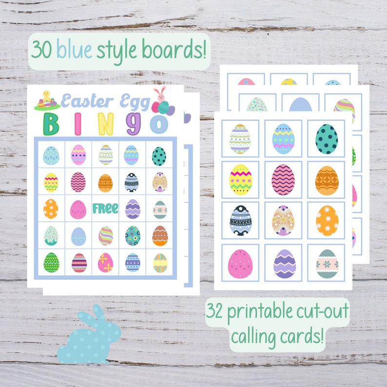 Printable Easter Bingo Easter Egg Bingo Fun Easter Bingo for | Etsy