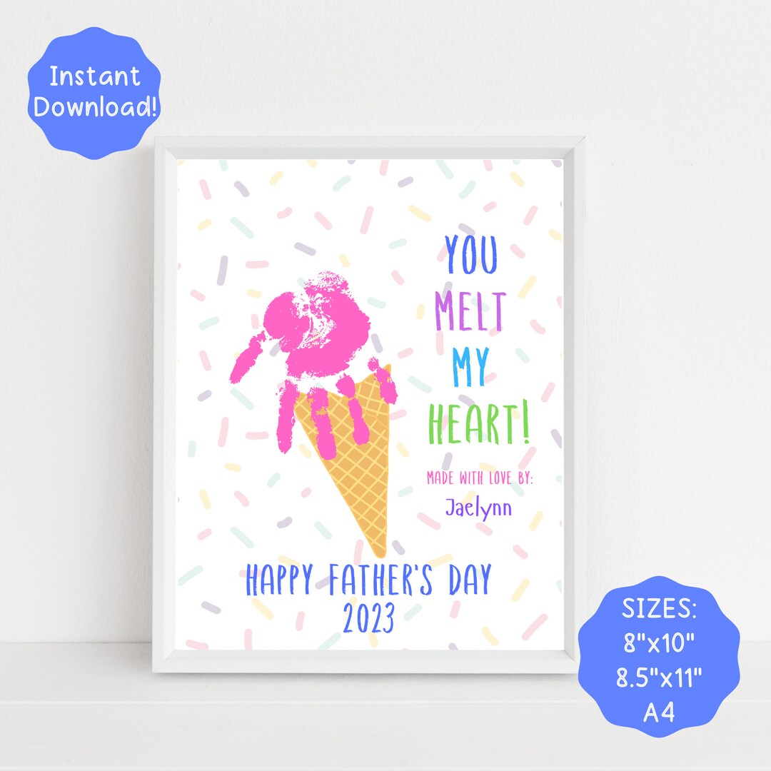 Handprint Craft for Dad Father's Day Craft for Kids - Etsy