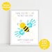 Father's Day Handprint Craft, Bee Handprint Craft, Handprint Art for ...