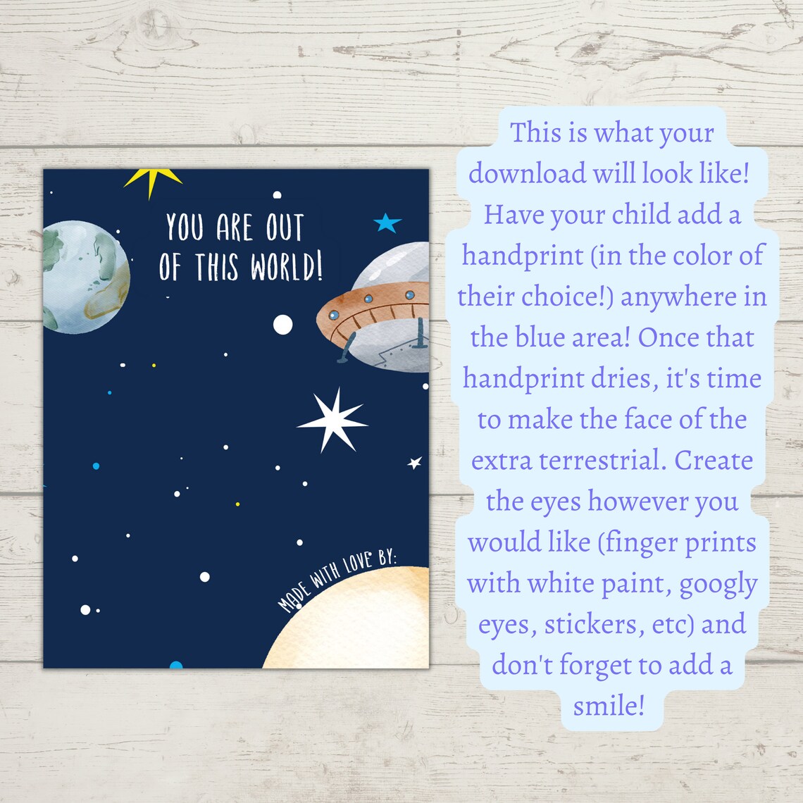 Kids Handprint Art Printable Handprint Crafts for Kids - Etsy